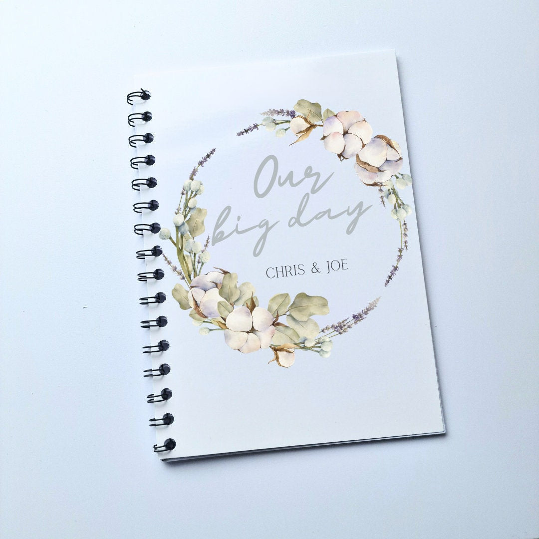 Wedding Notes Planner - Personalised Notebook Notepad Journal A5 Noteb ...